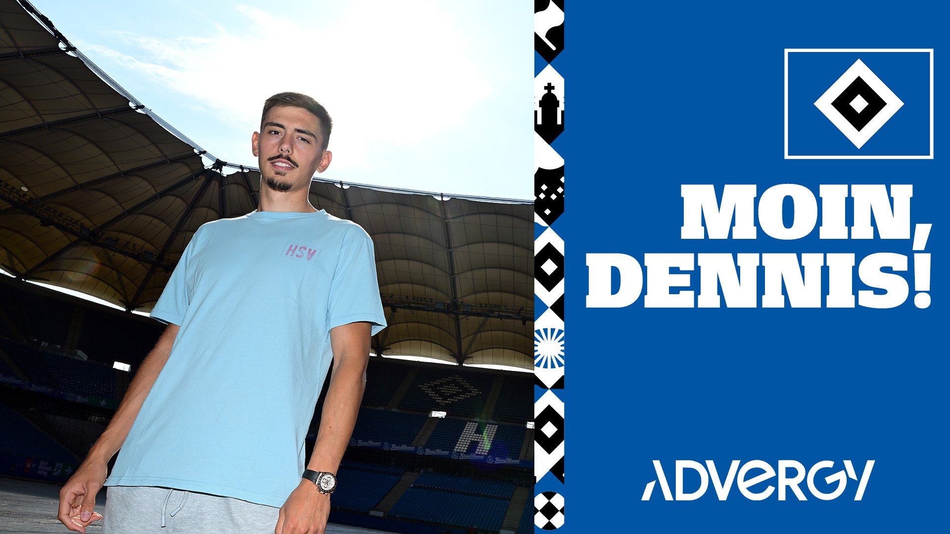 MOIN, DENNIS - Interview und der erste Tag von Neuzugang Dennis Hadzikadunic | HSVtv