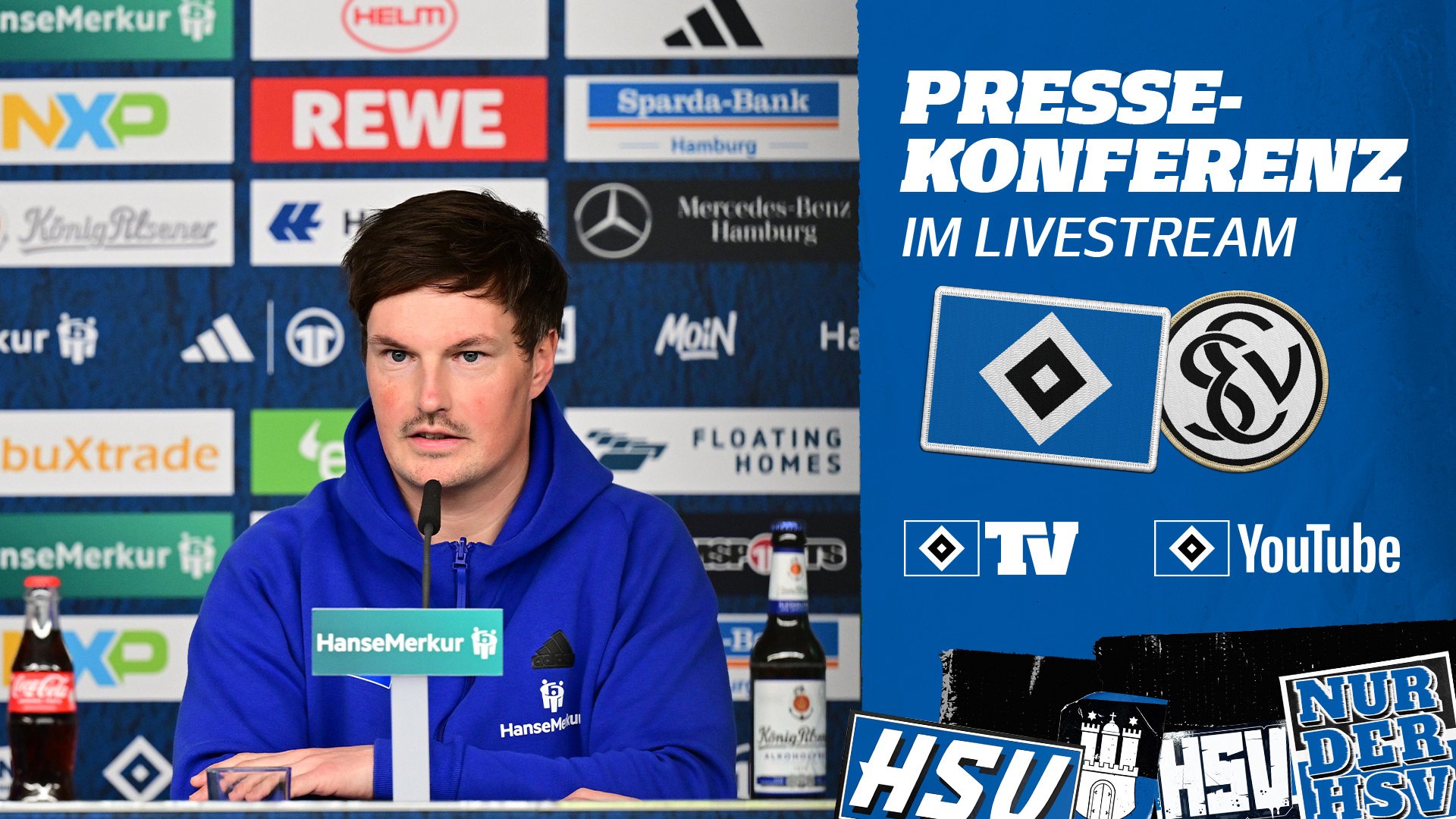 RE-LIVE: MATCHDAY-PRESSEKONFERENZ - HSV vs. SV Elversberg | HSVtv