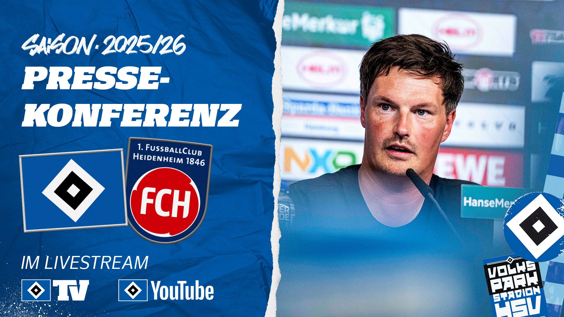 RE-LIVE: MATCHDAY-PRESSEKONFERENZ - HSV vs. 1. FC Heidenheim - 4. Spieltag | HSVtv